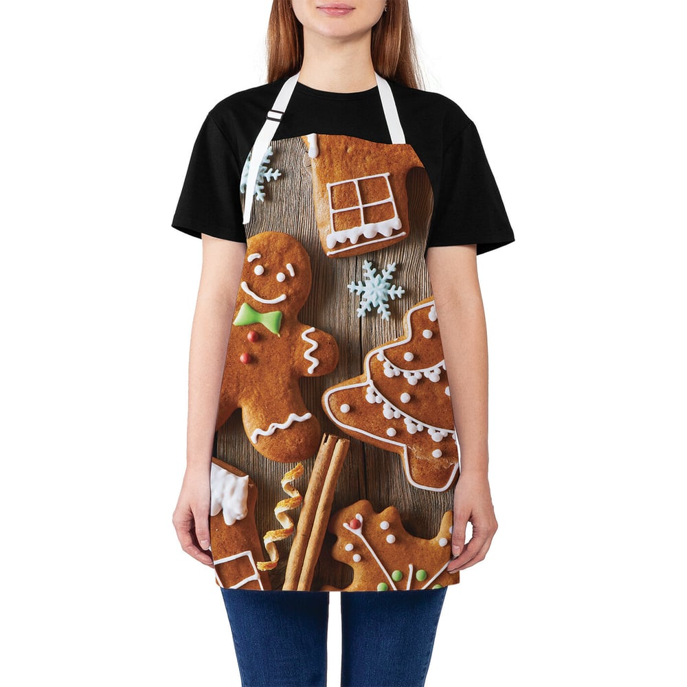 Кухонный фартук JOYARTY Праздничные пряники, универсальный размер для женщин и мужчин ap_78633 ...