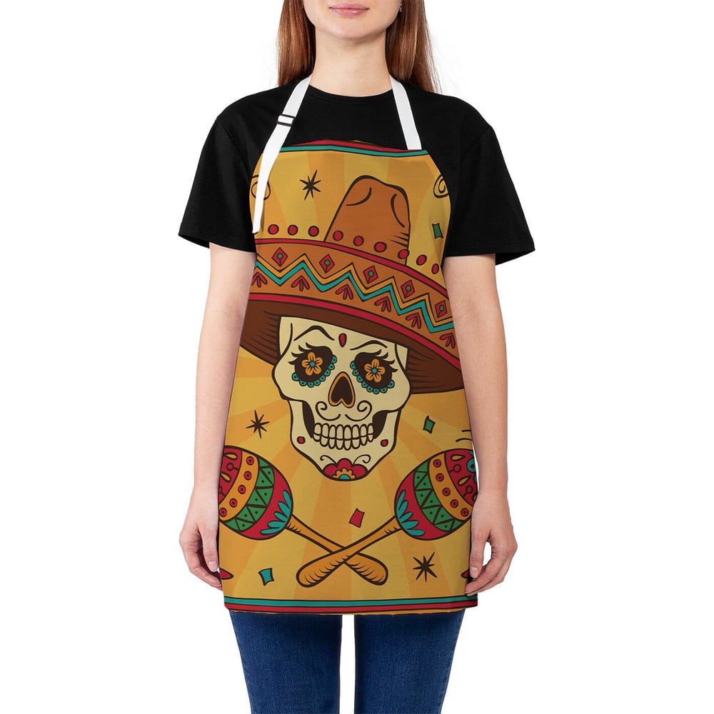 Кухонный фартук JOYARTY День умерших, универсальный размер для женщин и мужчин ap_11661 ...