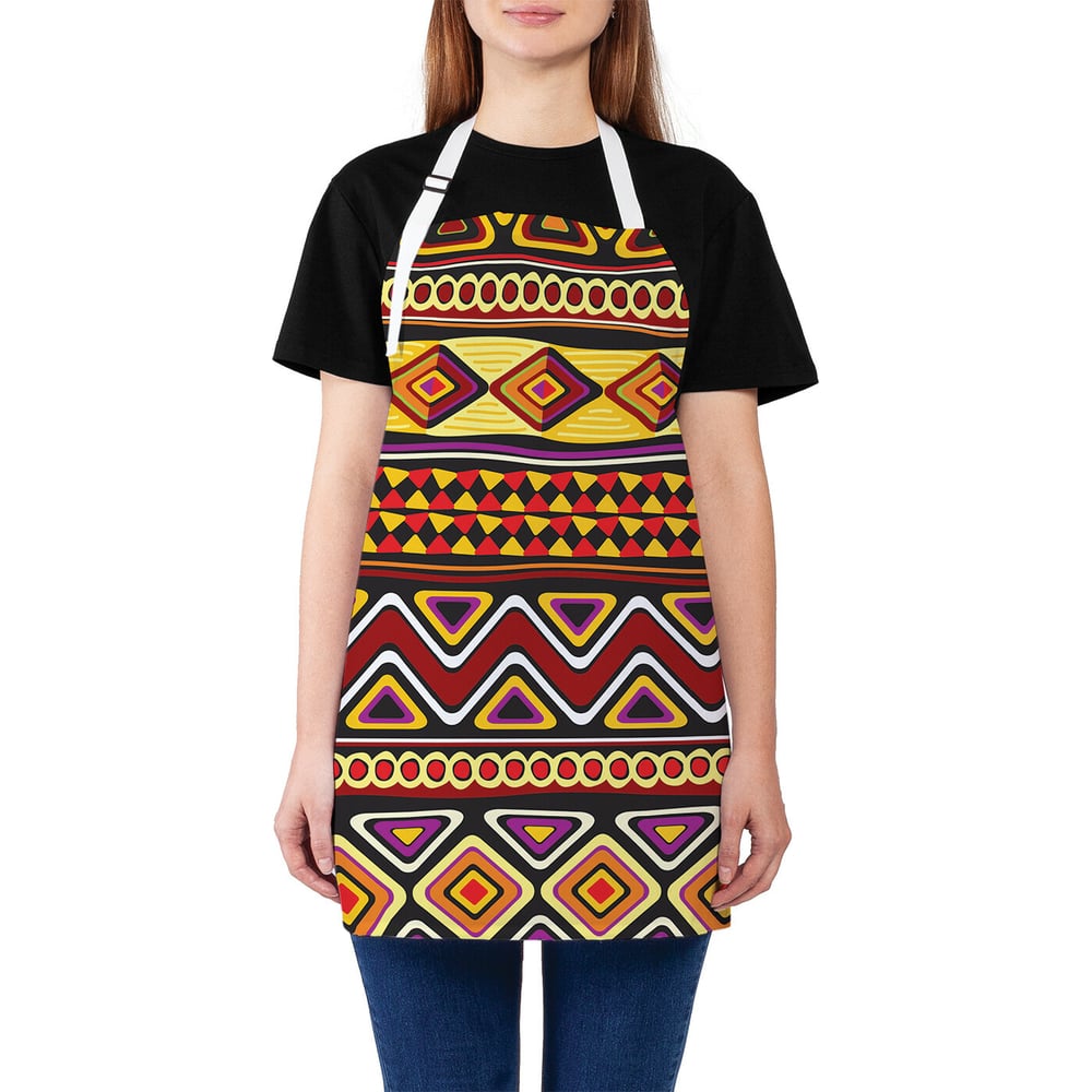 Кухонный фартук JOYARTY Африканское вдохновение, универсальный размер для женщин и мужчин ap ...