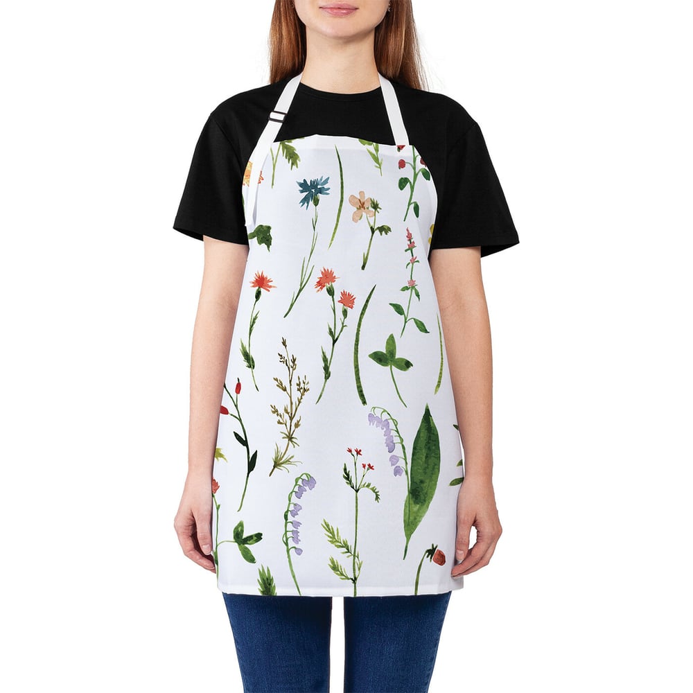 Кухонный фартук JOYARTY Редкие цветы, универсальный размер для женщин и мужчин ap_14556 ...