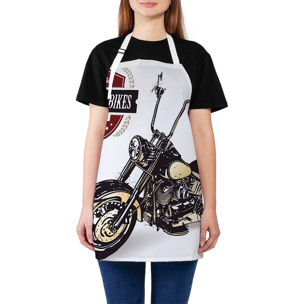 Кухонный фартук JOYARTY Новые мотоциклы, универсальный размер для женщин и мужчин ap_17782 ...