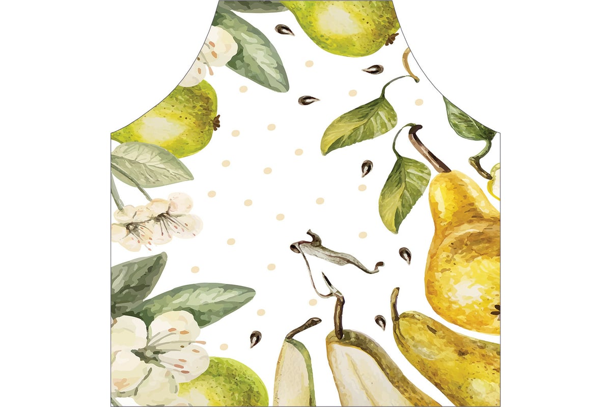 Кухонный фартук JOYARTY Ароматная груша, универсальный размер для женщин и мужчин ap_7450 ...