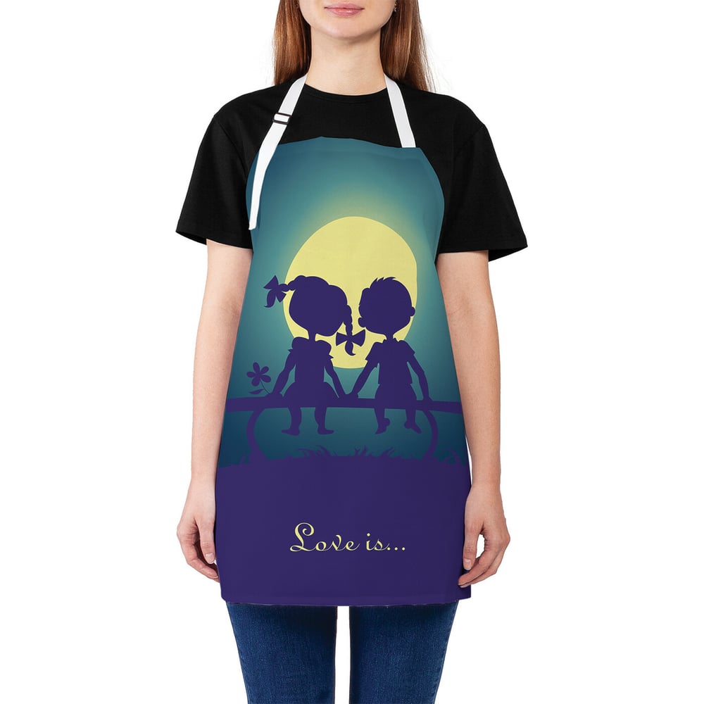 Кухонный фартук JOYARTY love is..., универсальный размер для женщин и мужчин ap_91942 - выгодная ...