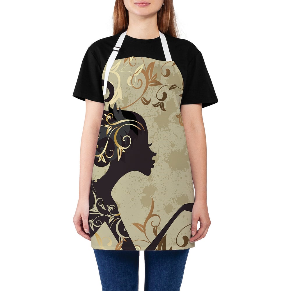 Кухонный фартук JOYARTY Влюбленная фея, универсальный размер для женщин и мужчин ap_2515 ...