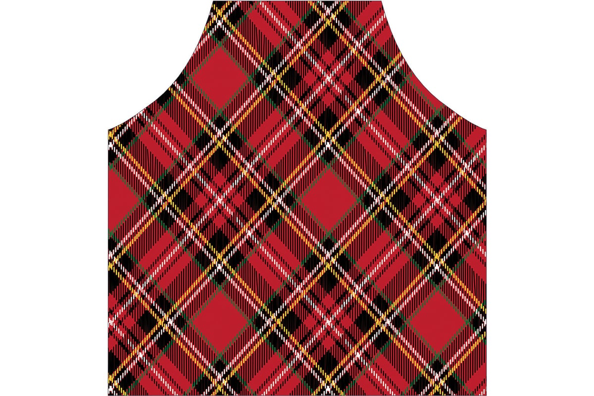 Кухонный фартук JOYARTY Красная классическая клетка, универсальный размер для женщин и мужчин ap ...