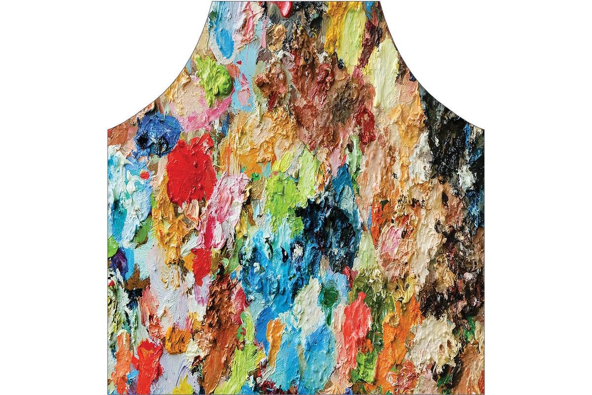 Кухонный фартук JOYARTY Хаотический раскрас, универсальный размер для женщин и мужчин ap_3489 ...