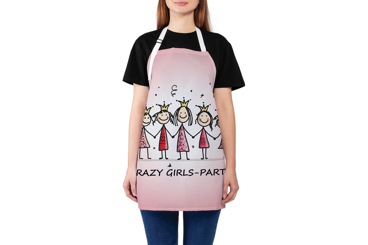 Кухонный фартук JOYARTY Девичник принцесс, универсальный размер для женщин и мужчин ap_378876 ...