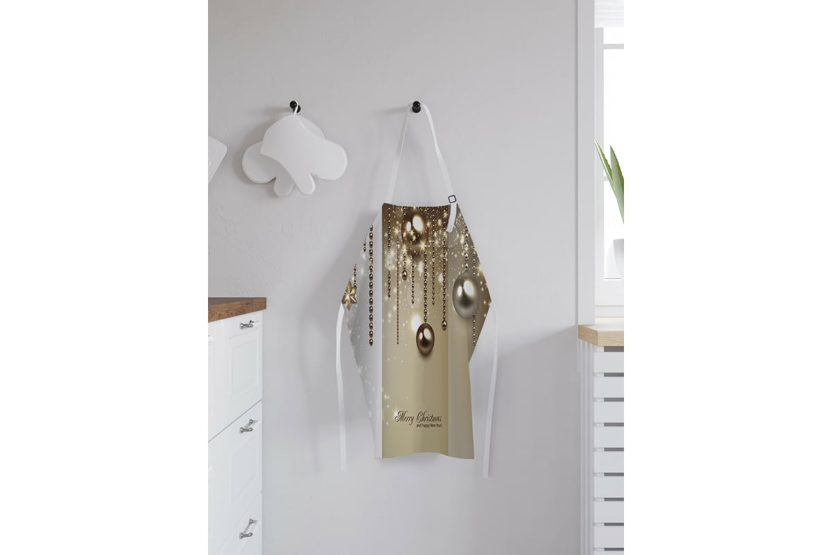 Кухонный фартук JOYARTY Новогодний блеск, универсальный размер для женщин и мужчин ap_6930 ...