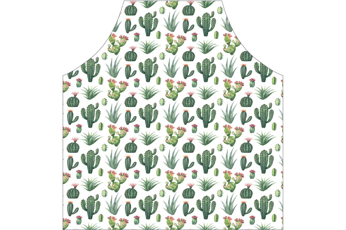 Кухонный фартук JOYARTY Маленькие кактусы, универсальный размер для женщин и мужчин ap_122816 ...