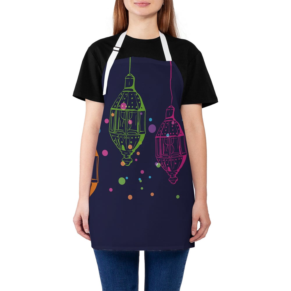 Кухонный фартук JOYARTY Цветные светильники, универсальный размер для женщин и мужчин ap_38785 ...