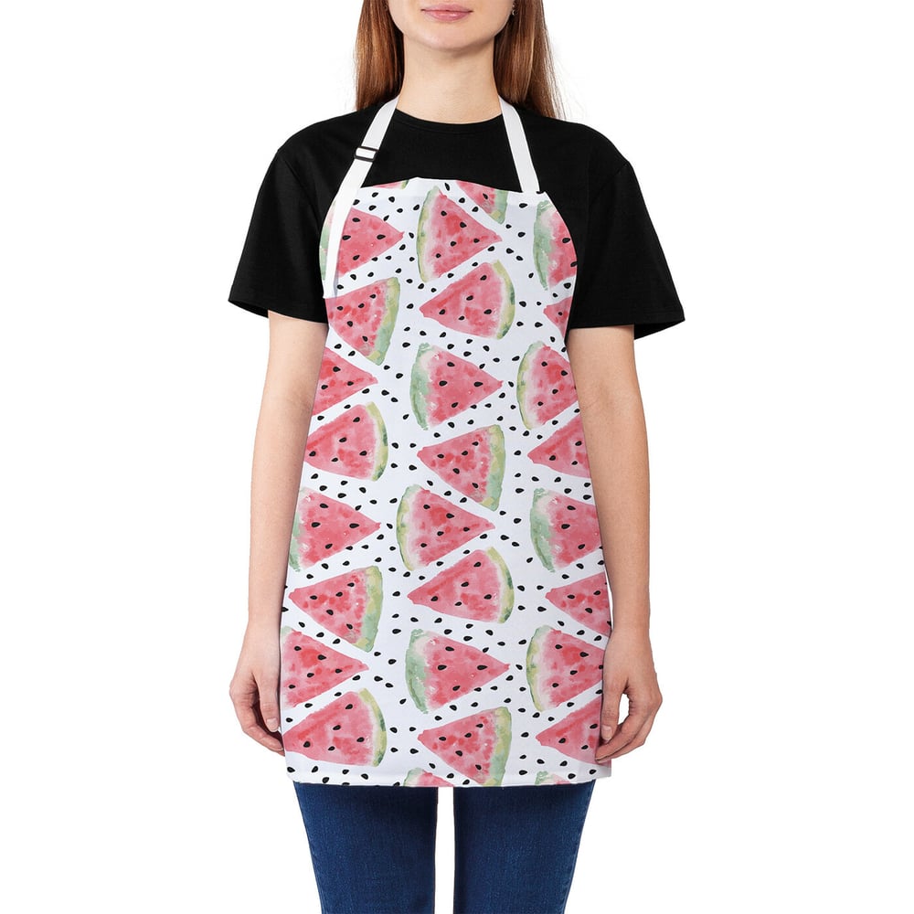 Кухонный фартук JOYARTY Свежесть арбуза, универсальный размер для женщин и мужчин ap_50086 ...