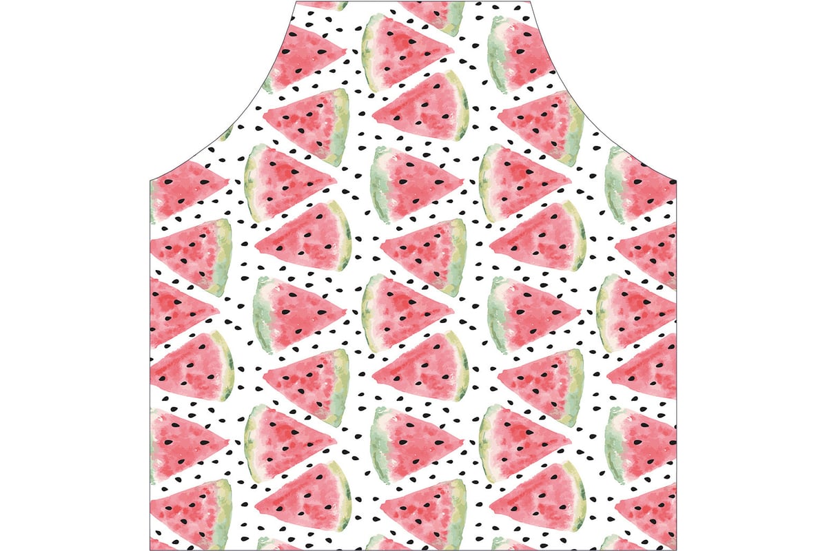 Кухонный фартук JOYARTY Свежесть арбуза, универсальный размер для женщин и мужчин ap_50086 ...