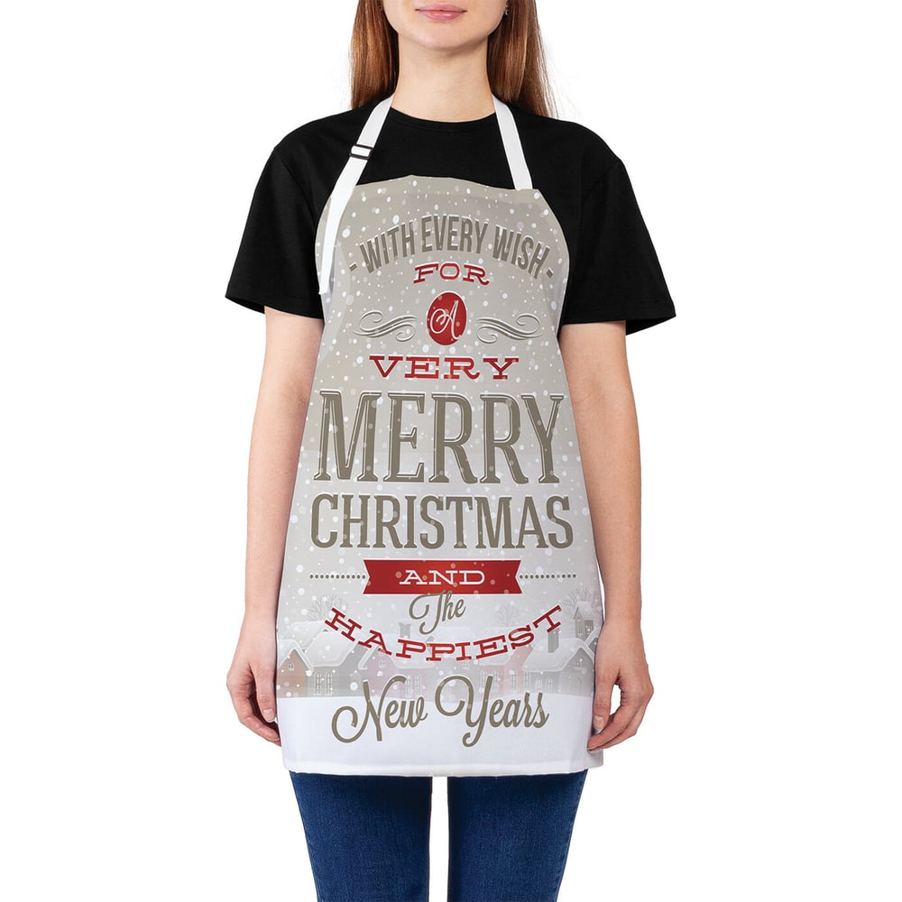 Кухонный фартук JOYARTY Счастливого рождества и нового года, универсальный размер для женщин и ...