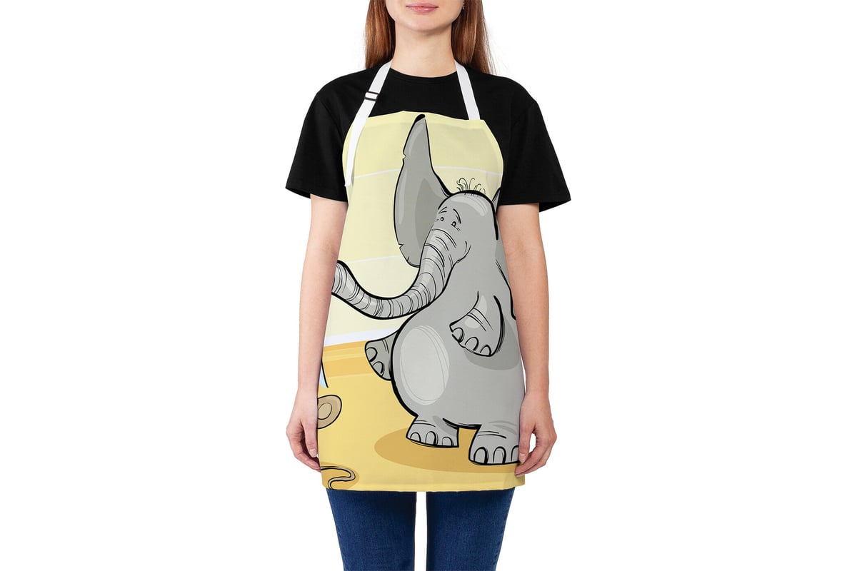 Кухонный фартук JOYARTY Необычная дружба, универсальный размер для женщин и мужчин ap_13705 ...