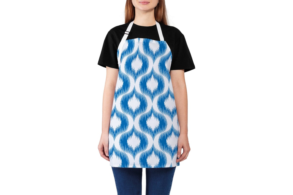 Кухонный фартук JOYARTY Волны холода, универсальный размер для женщин и мужчин ap_18042 ...