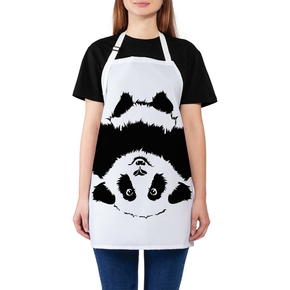 Кухонный фартук JOYARTY Перевернутая панда, универсальный размер для женщин и мужчин ap_18131 ...