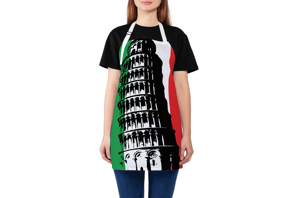 Кухонный фартук JOYARTY Итальянская пиза, универсальный размер для женщин и мужчин ap_7257 ...