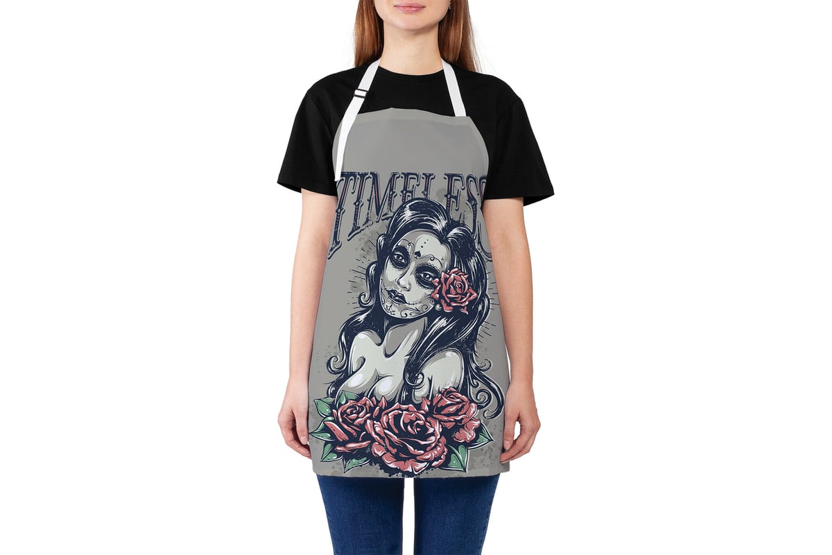 Кухонный фартук JOYARTY Время тату, универсальный размер для женщин и мужчин ap_9760 - выгодная ...