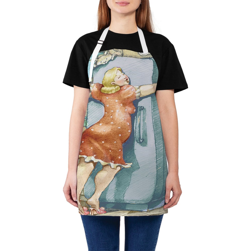 Кухонный фартук JOYARTY Люблю не могу, универсальный размер для женщин и мужчин ap_91955 ...