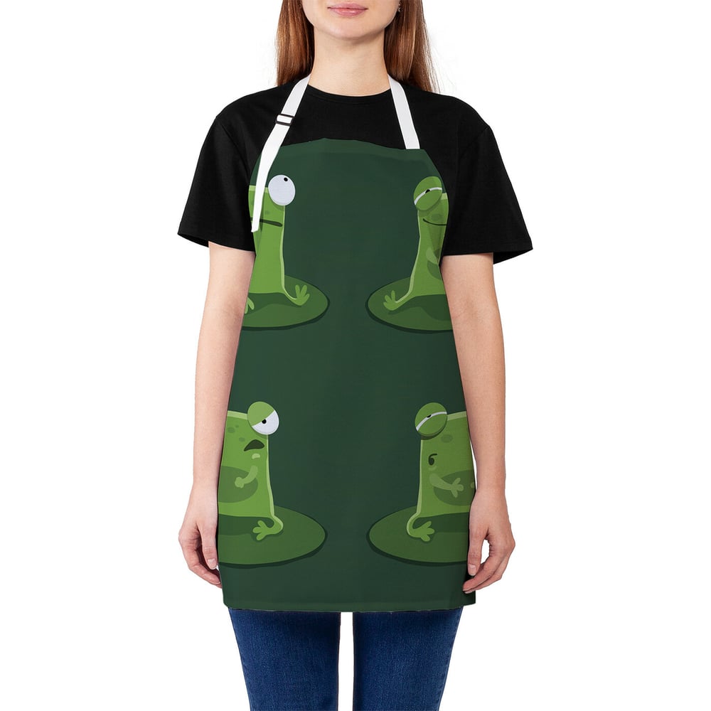 Кухонный фартук JOYARTY Эмоциональная лягушка, универсальный размер для женщин и мужчин ap_18496 ...