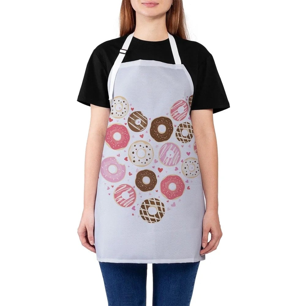 Кухонный фартук JOYARTY Сладкое сердце, универсальный размер для женщин ...