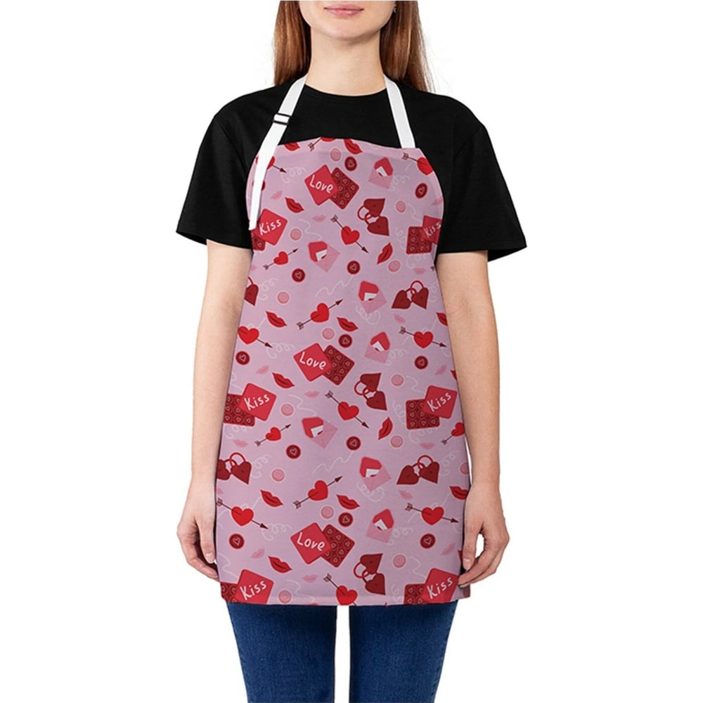 Кухонный фартук JOYARTY Kiss love, универсальный размер для женщин и мужчин ap_422659 - выгодная ...