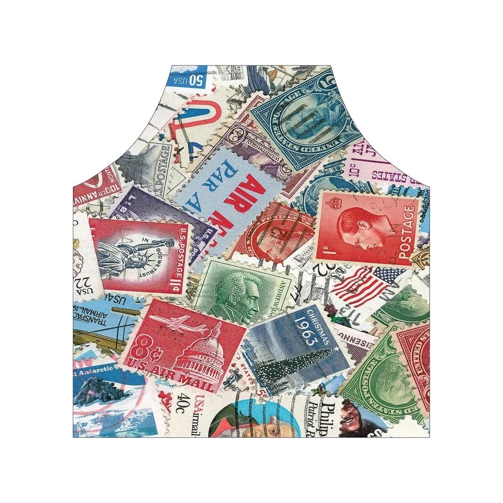 Кухонный фартук JOYARTY Почтовые марки, универсальный размер для женщин и мужчин ap_423729 ...