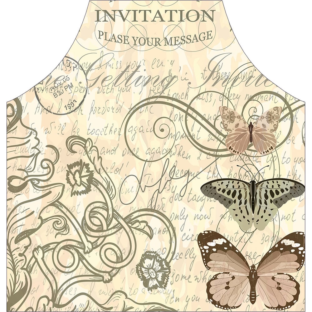 Кухонный фартук JOYARTY Романтичное письмо, универсальный размер для женщин и мужчин ap_423817 ...