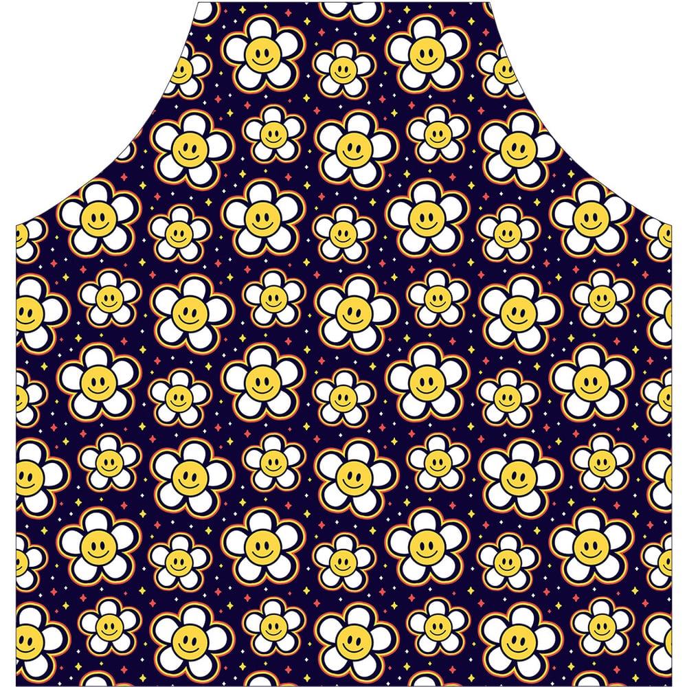 Кухонный фартук JOYARTY Космос ромашек, универсальный размер для женщин и мужчин ap_423870 ...