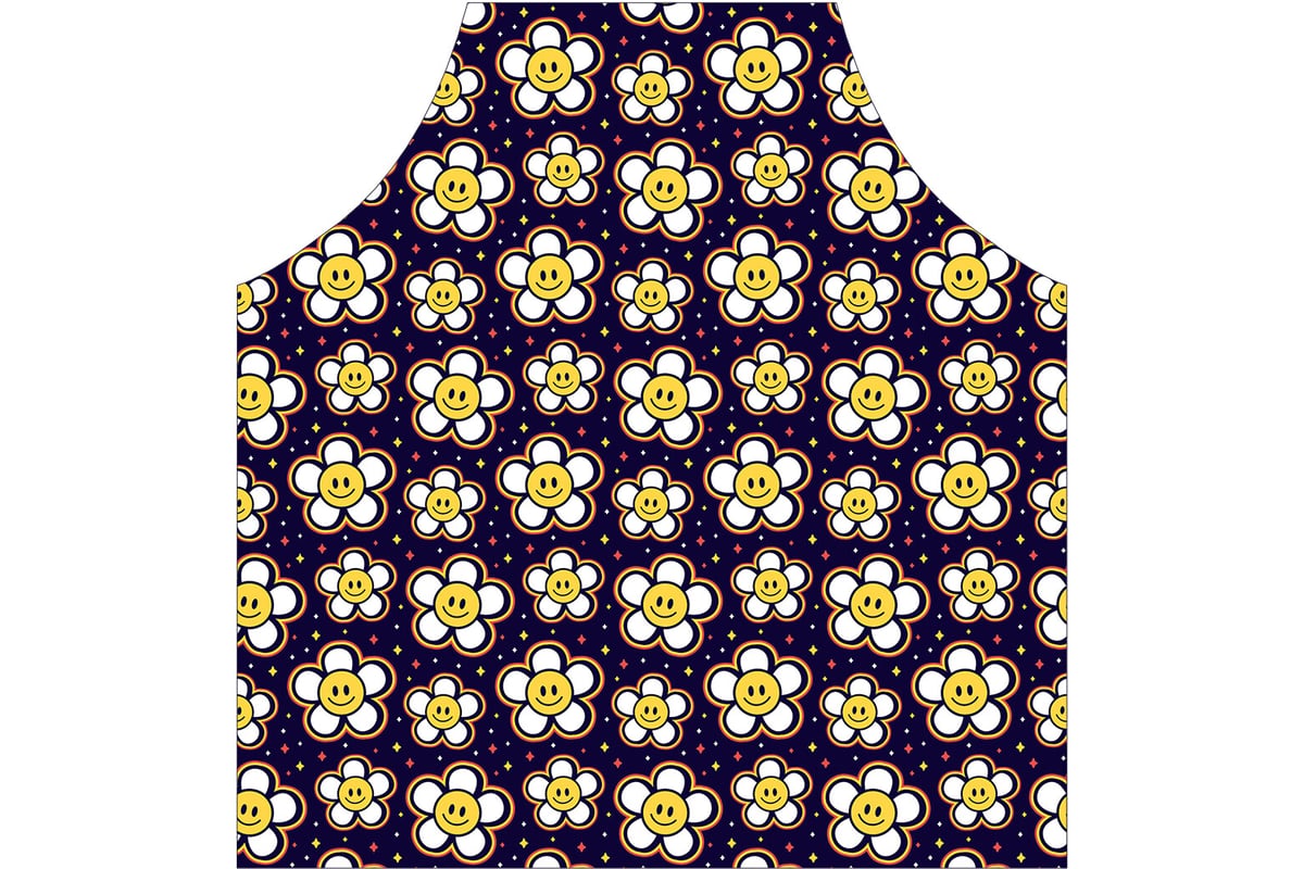 Кухонный фартук JOYARTY Космос ромашек, универсальный размер для женщин и мужчин ap_423870 ...