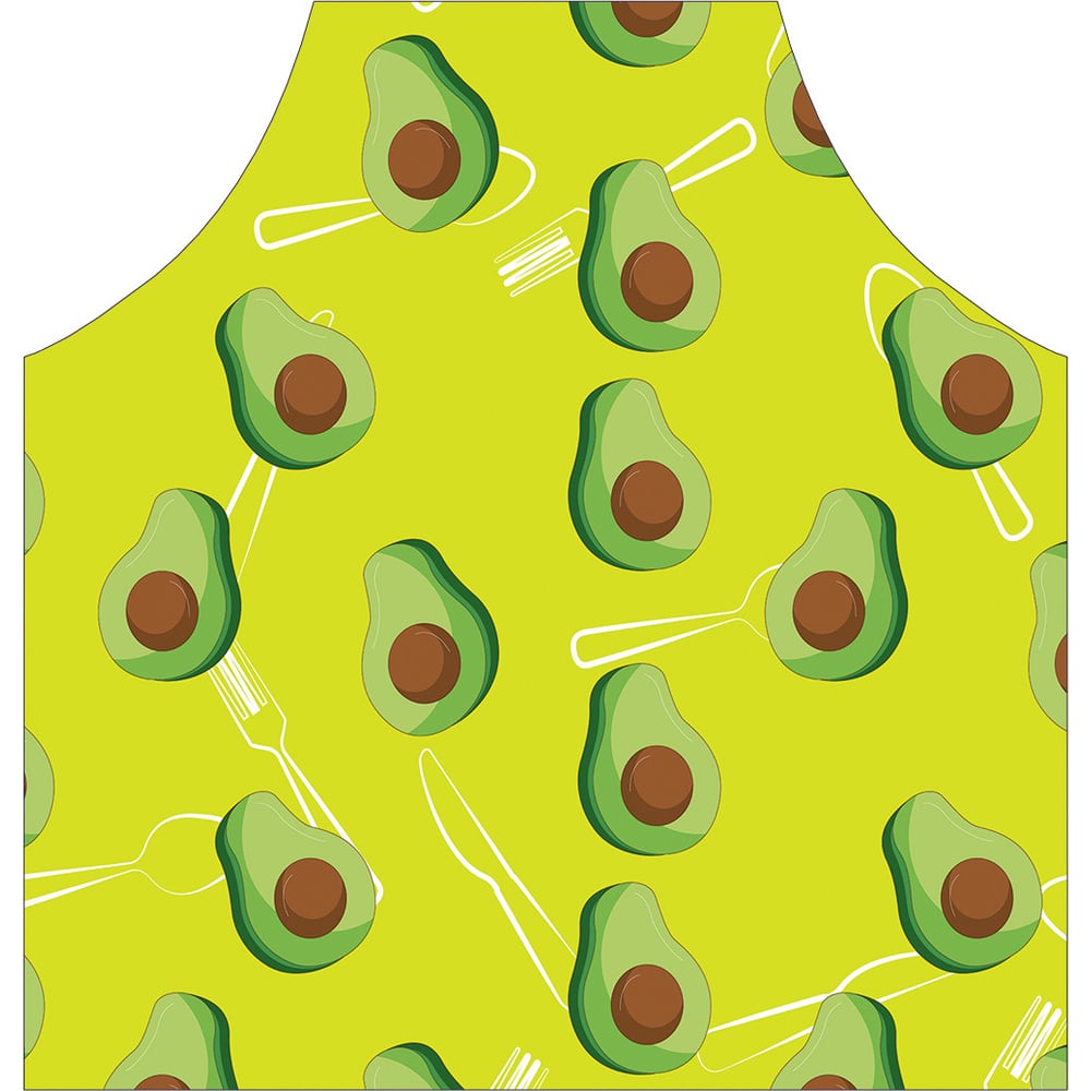 Кухонный фартук JOYARTY Авокадо, универсальный размер для женщин и мужчин ap_423840 - выгодная ...