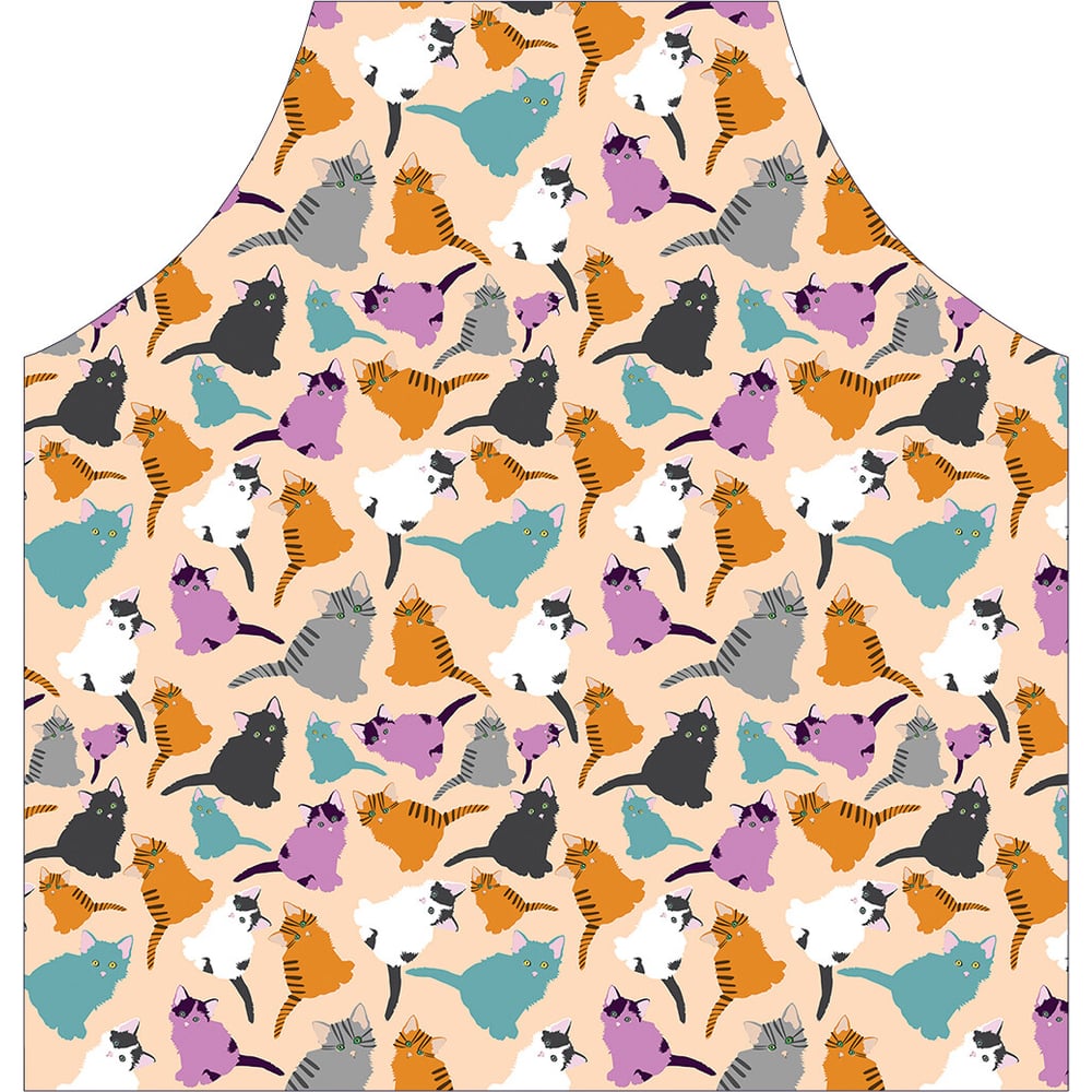 Кухонный фартук JOYARTY Сходка котов, универсальный размер для женщин и мужчин ap_423855 ...