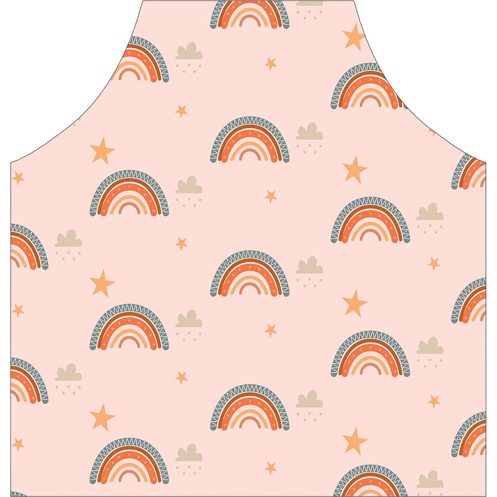 Кухонный фартук JOYARTY Нежная радуга, универсальный размер для женщин и мужчин ap_423869 ...