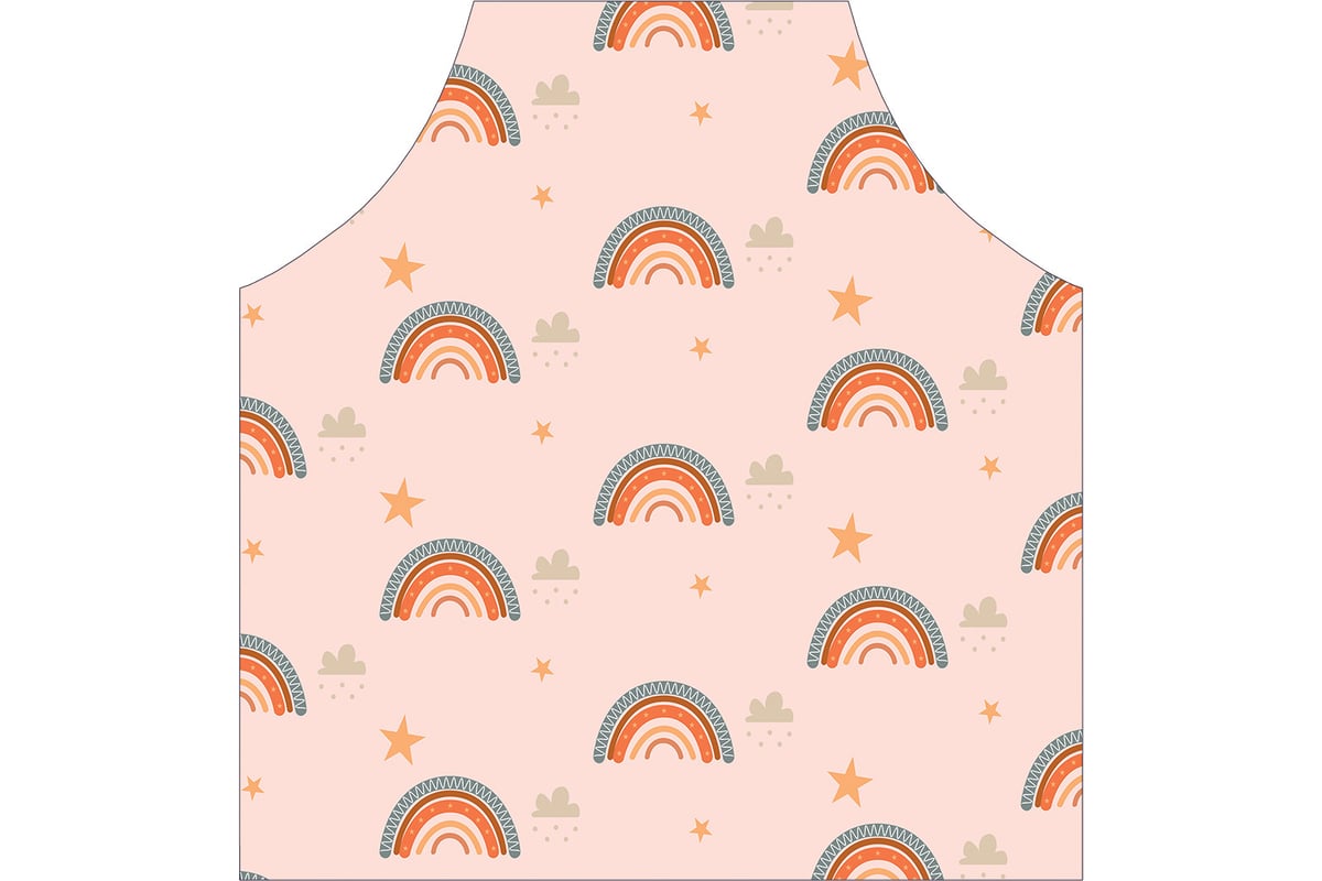 Кухонный фартук JOYARTY Нежная радуга, универсальный размер для женщин и мужчин ap_423869 ...