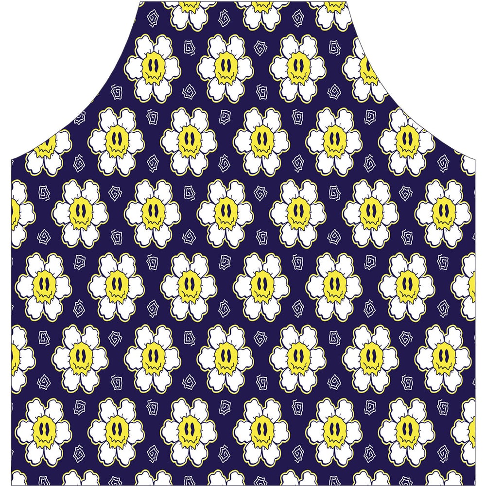 Кухонный фартук JOYARTY Пиксели ромашки, универсальный размер для женщин и мужчин ap_423886 ...