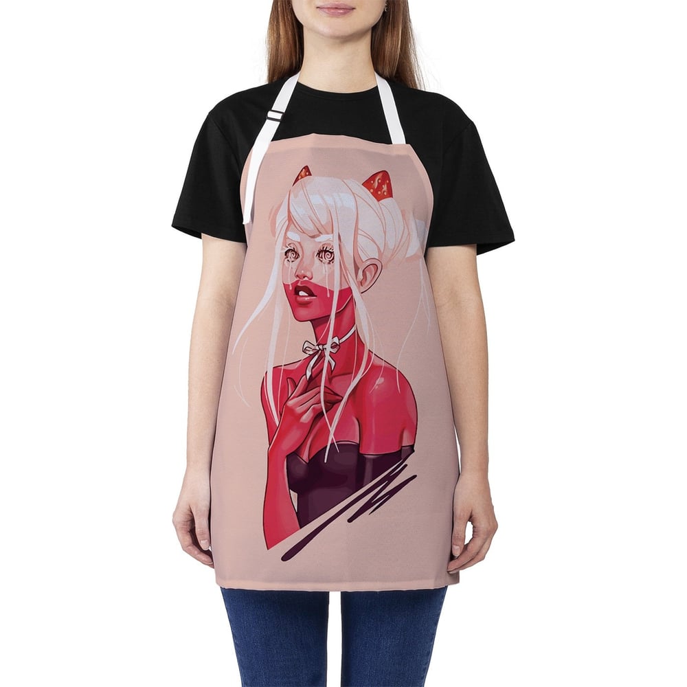 Кухонный фартук JOYARTY Девушка дьявол, универсальный размер для женщин и мужчин ap_423866 ...