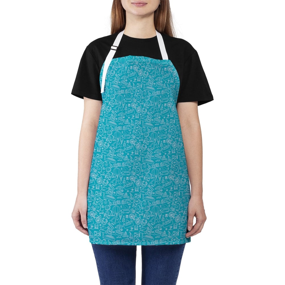 Кухонный фартук JOYARTY Путешествия, универсальный размер для женщин и мужчин ap_423863 ...