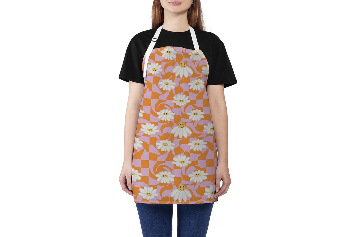 Кухонный фартук JOYARTY Гипноз ромашек, универсальный размер для женщин и мужчин ap_423879 ...