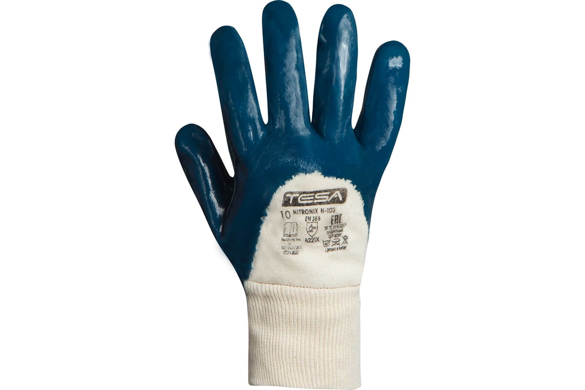 Перчатки TESA nitronix n-103, нитрил, частичное покрытие 3/4 ...
