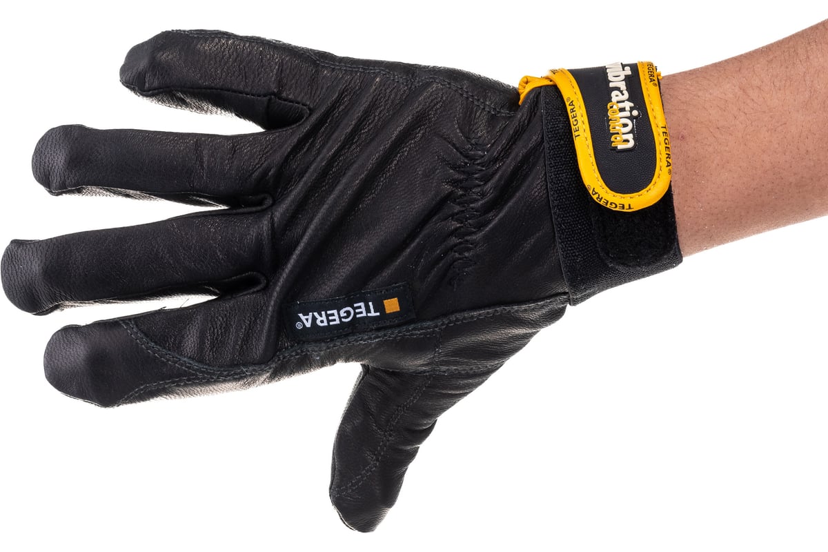 Антивибрационные кожаные перчатки с усиленными швами TEGERA 9181-10 - выгодная цена, отзывы ...