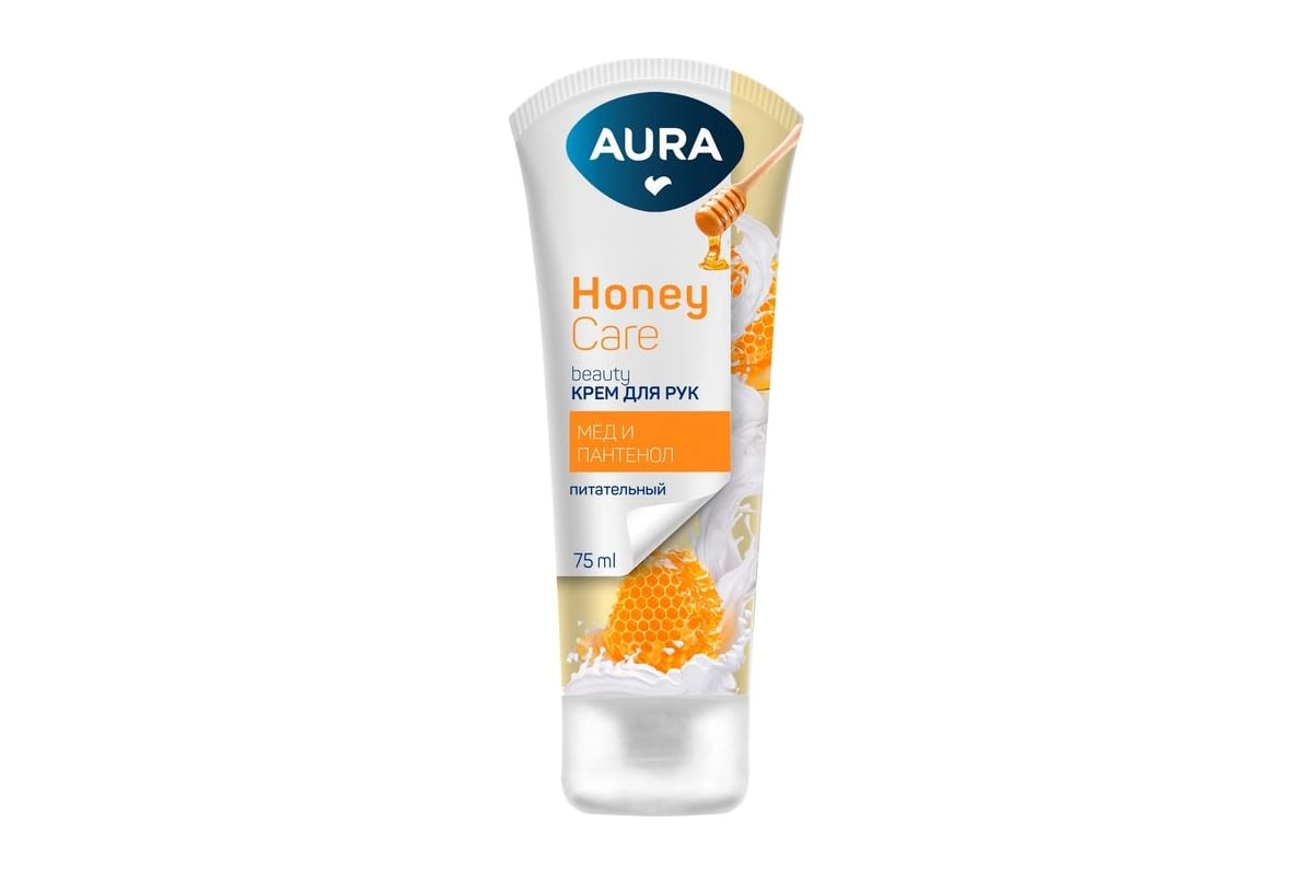 Крем для рук AURA beauty с d-пантенолом и экстрактом меда, 75 мл кк /24 ...