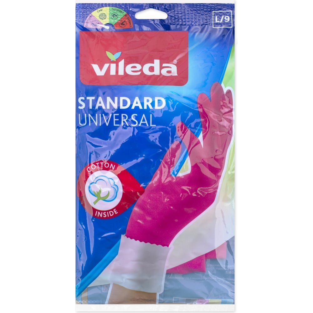 Перчатки Vileda универсал стандарт l 167381 - выгодная цена, отзывы ...