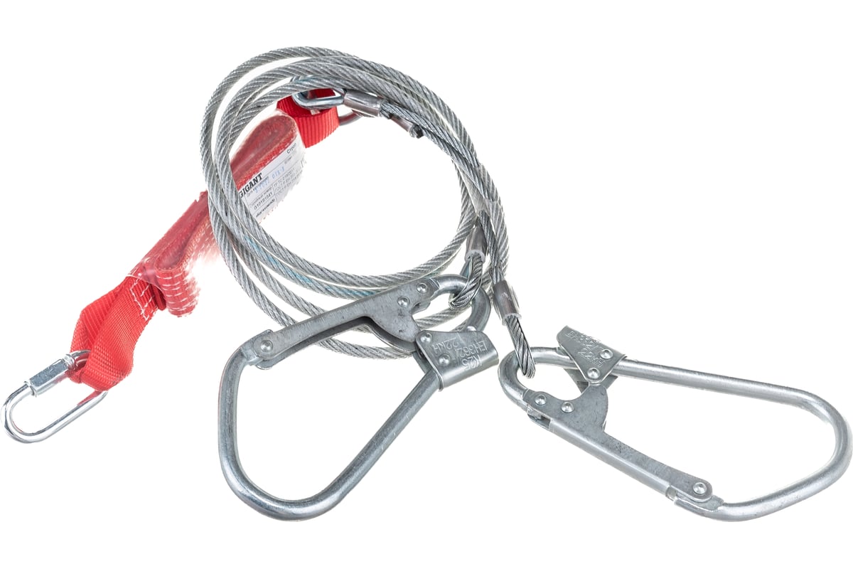 Двойной строп из металлического троса с амортизатором Gigant Строп аБд ...