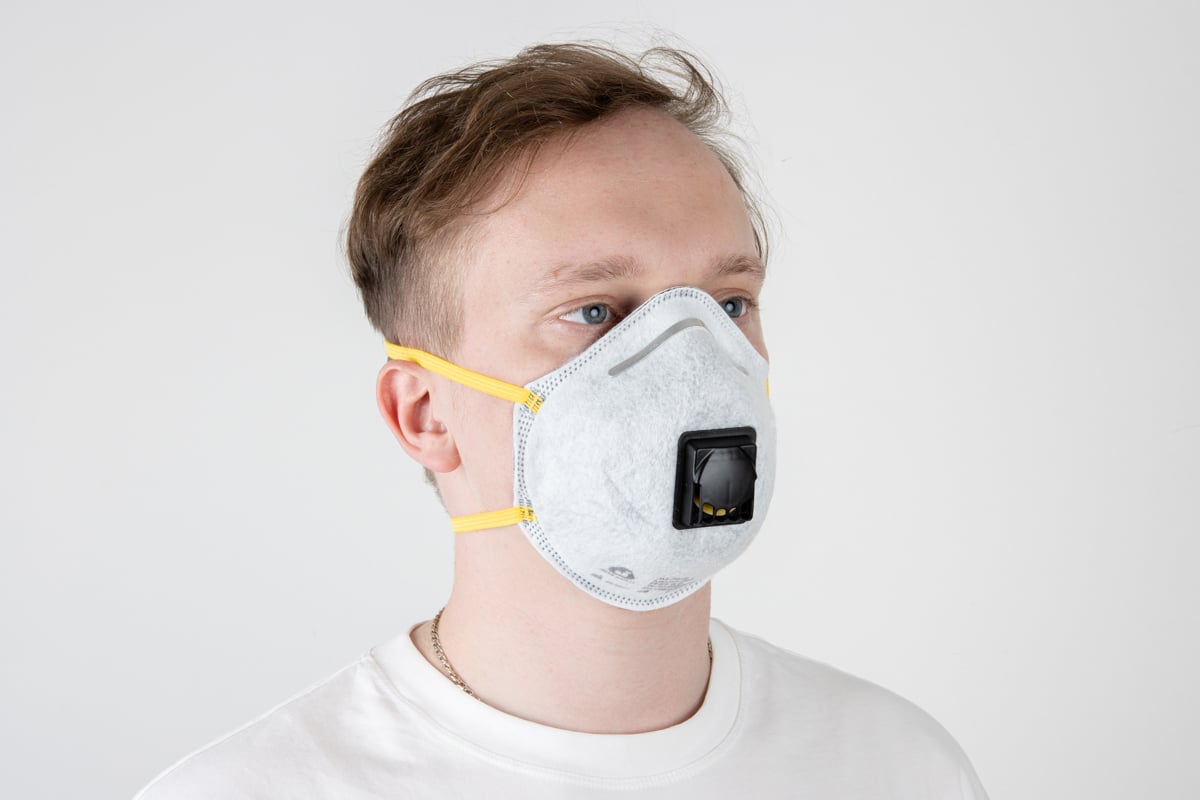 Респиратор с клапаном Jeta Safety 10 шт, с углем A с регулировкой, FFP1 ...