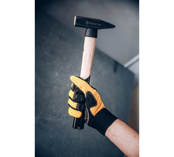 Перчатки антивибрационные Jeta Safety черно-желтые JAV01-VP-10/XL ...