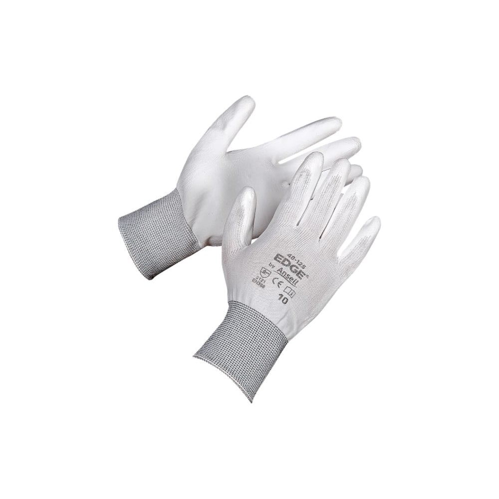 Перчатки ANSELL EDGE 48-125 белые, р.10 31014112-10 - выгодная цена ...