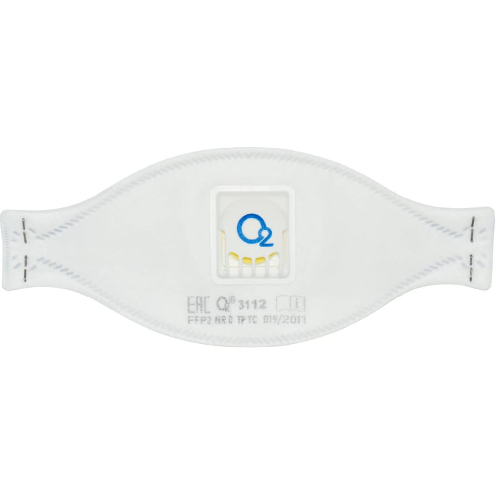 Респиратор О2 трехпанельный FFP2 NRD с клапаном выдоха 3112 - выгодная ...
