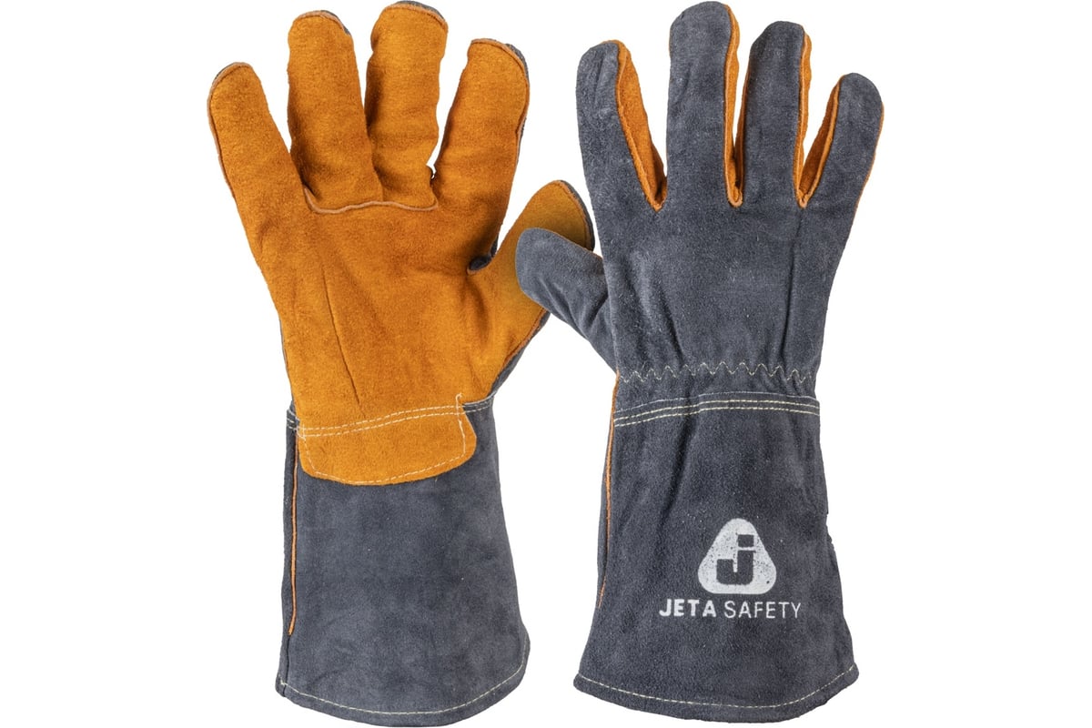 Краги сварщика Jeta Safety (сварочные краги) ПРЕМИУМ, с подкладкой, швы ...