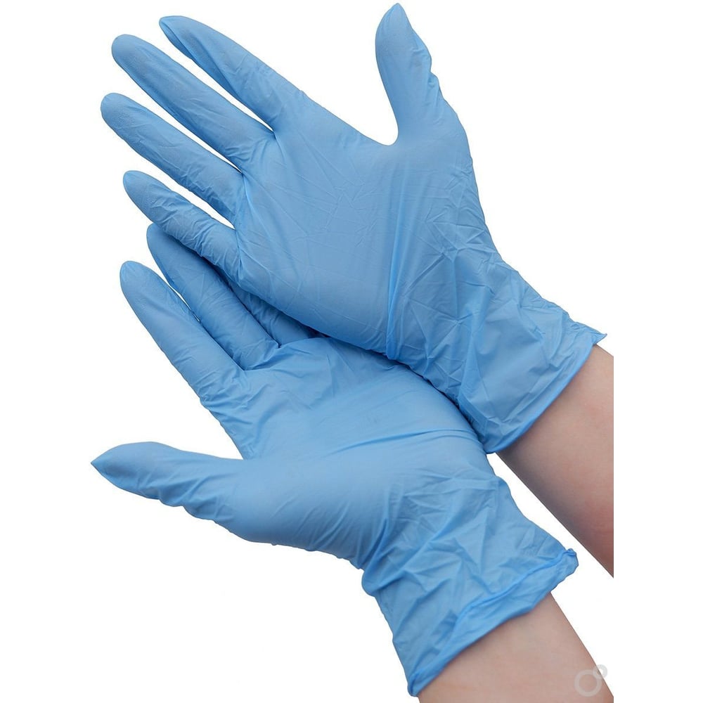 Нитриловые перчатки Optiline голубые, р. XL, 200 шт 27-8020 - выгодная ...