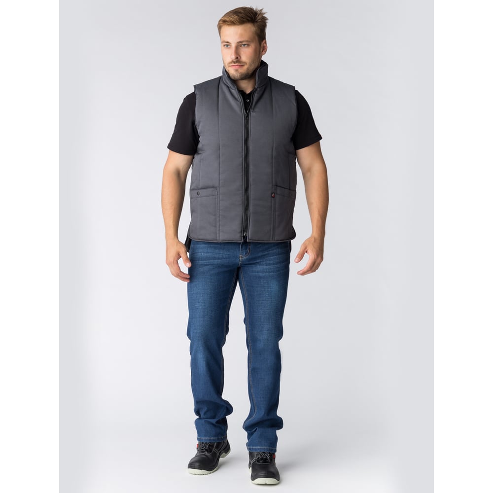 Утепленный жилет Факел Универсальный, темно-серый, размер 52-54 ...